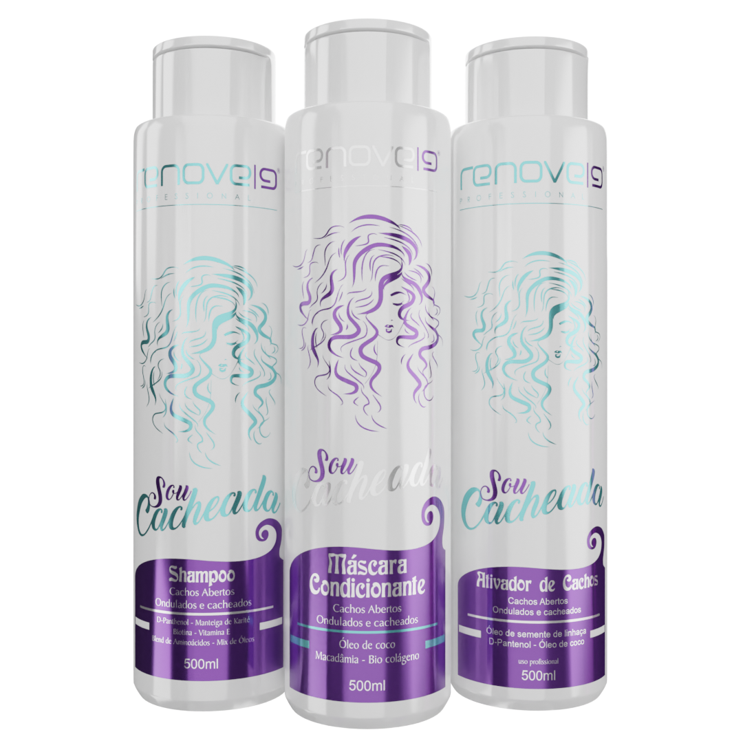 KIT CACHOS 3 PASSOS RENOVE